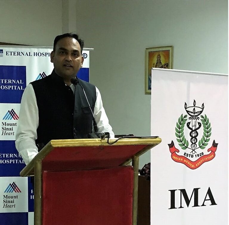 Dr Anand Gupta addresses Educational Meet - Aravali Hospital
